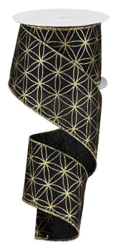 Seamless Stars Snowflake Glitter Christmas on Royal Burlap Wired Edge ...