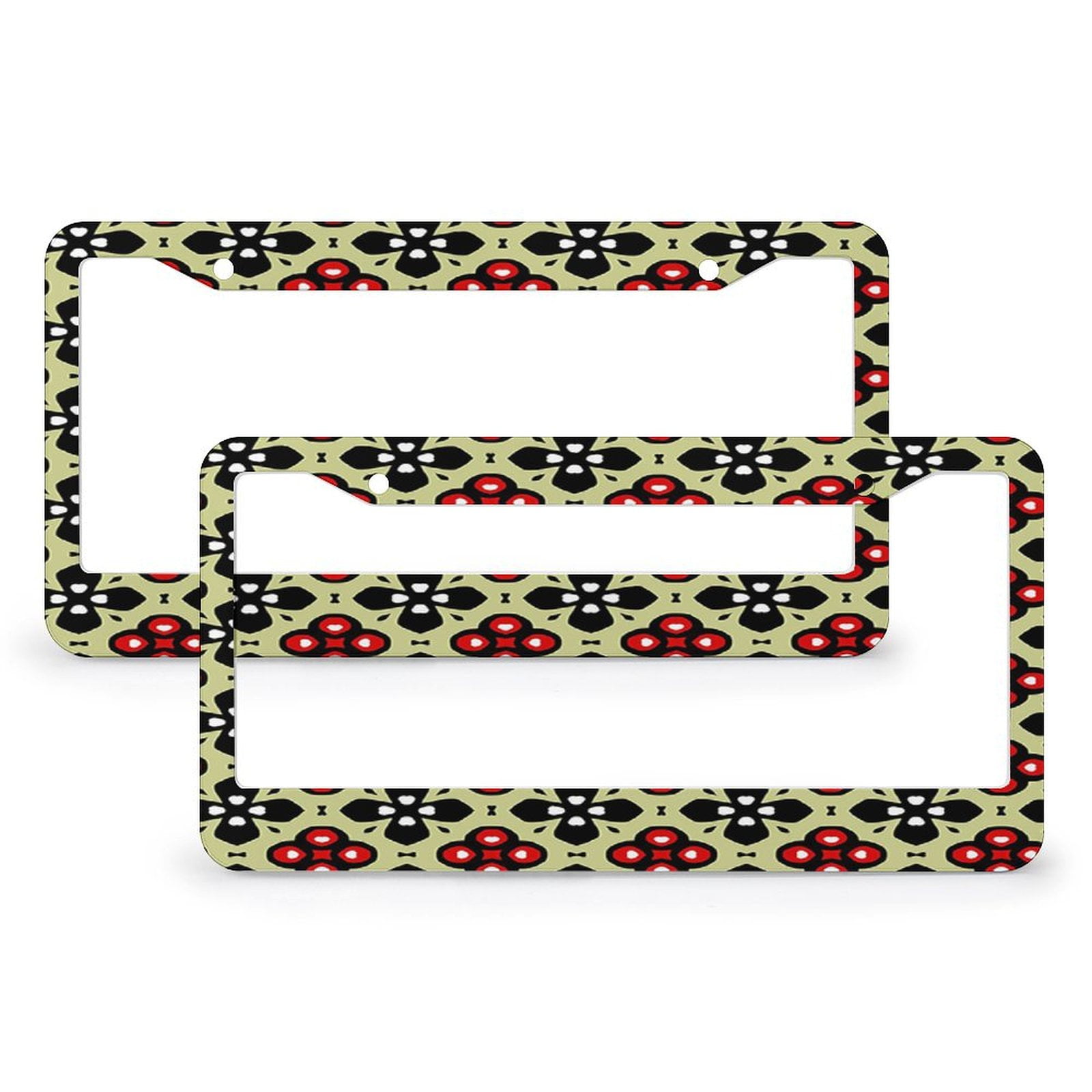 Seamless Tileable Pattern License Plate Frames - 2 Pack Metal Tag Frame ...