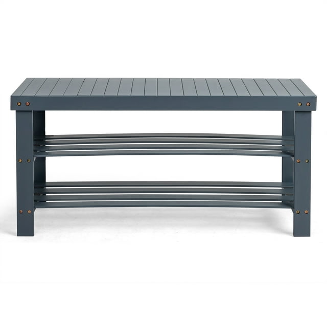 Seamless Top Bamboo Shoe Organizer – 3-Tier Eco-Friendly Rack for ...