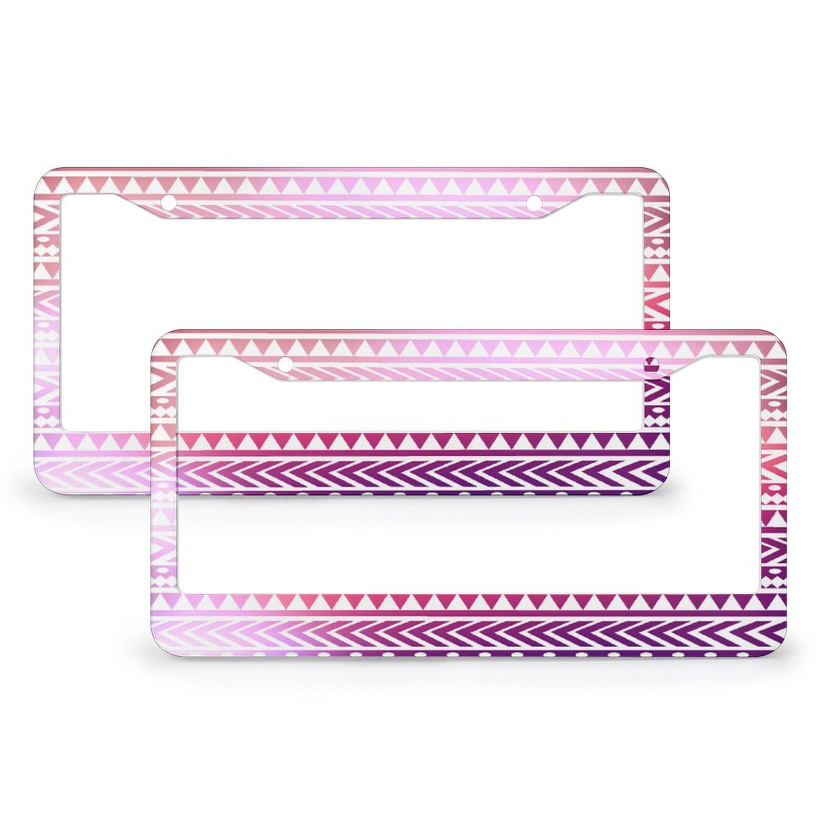 Seamless Tribal Texture Pattern Ethnic Aluminum Metal Car License Plate ...