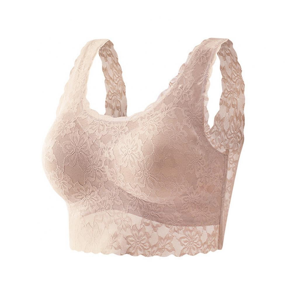 Seamless Underwear Anti-Slip Sexy Big U Lace Beautiful Back Bra Without ...