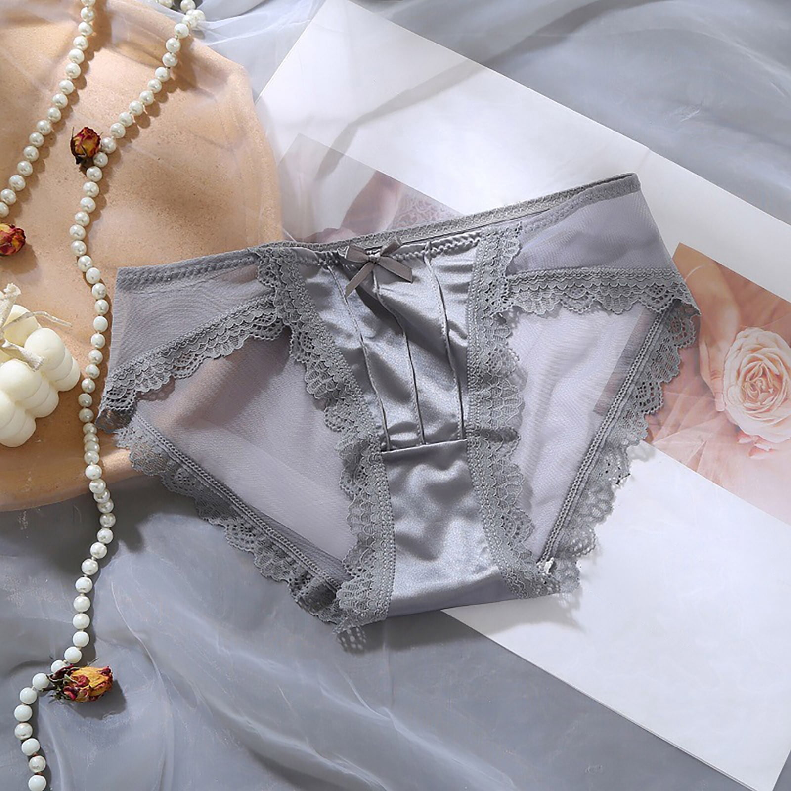 Seamless Underwear for Women Easy Care Sexy Triangle Low Waist Ice ...