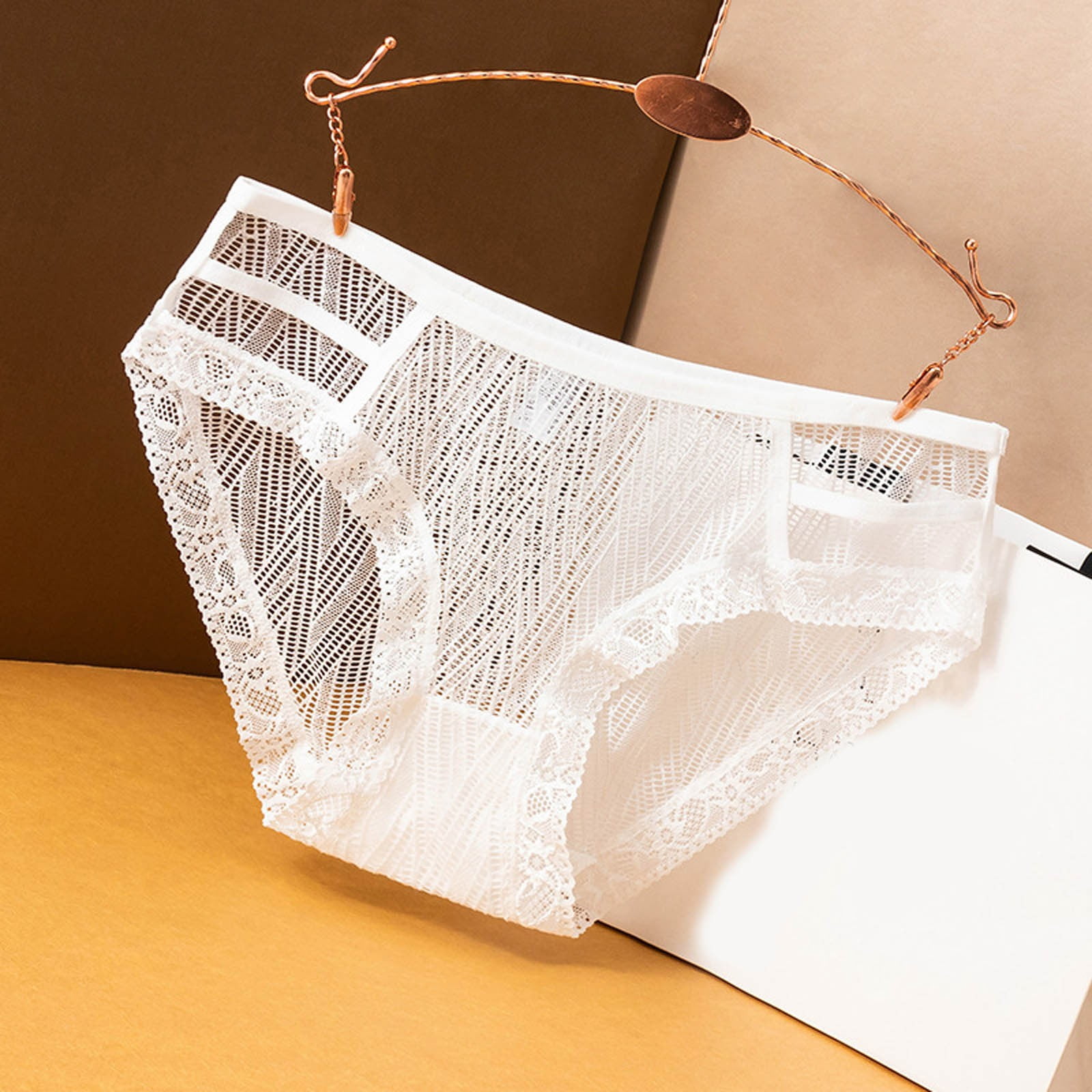 Seamless Underwear for Women Hipster Sexy Triangle Lace Low Waist ...