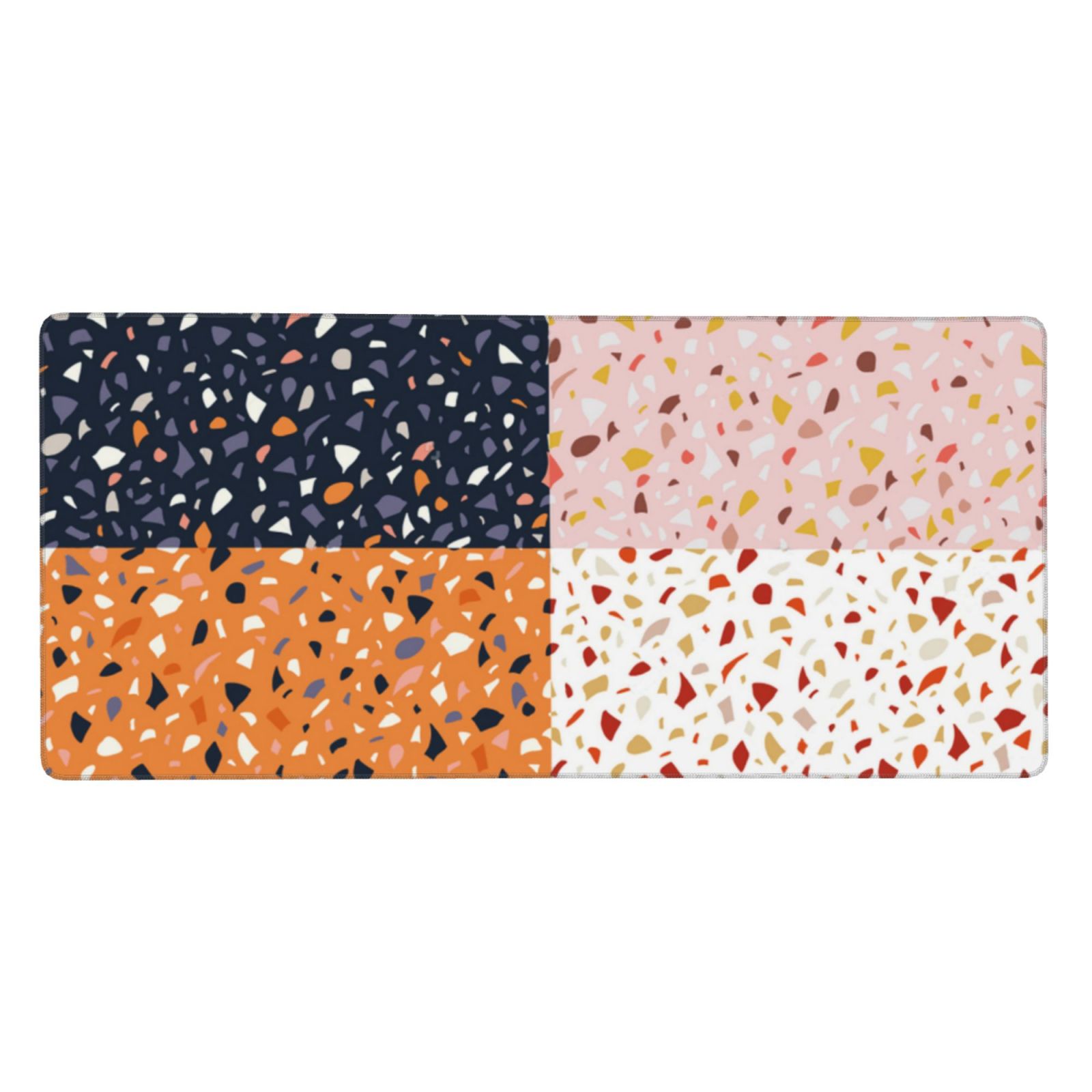 Seamless Vector Terrazzo Patterns Mousepad Large Mouse Pad Desk Pad ...