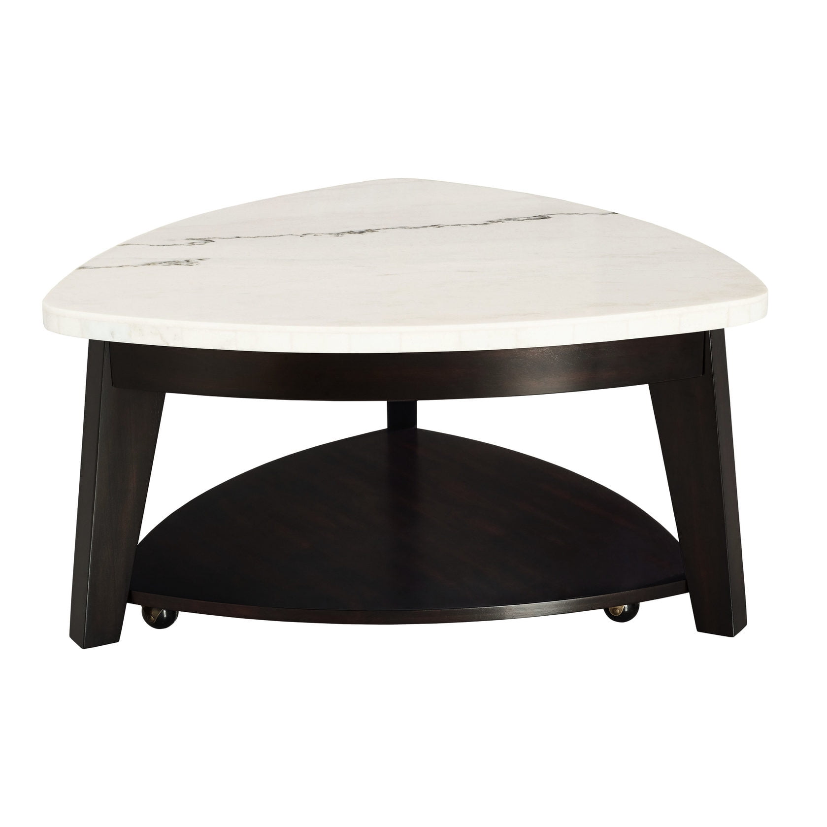 Seamless Veneer - White Marble Top Cocktail Table for Modern Aesthetic ...