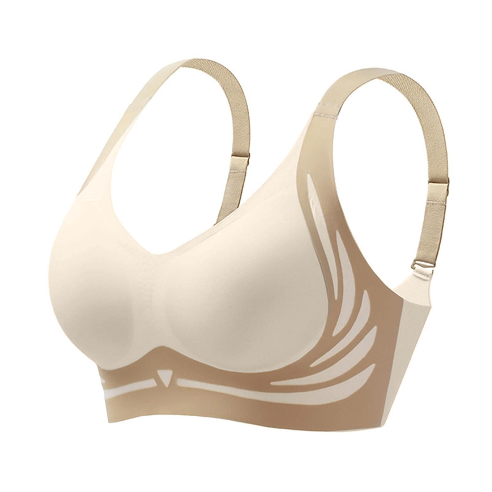 Seamless Wireless Comfort Bra for Women Adjustable Straps, Breathable ...