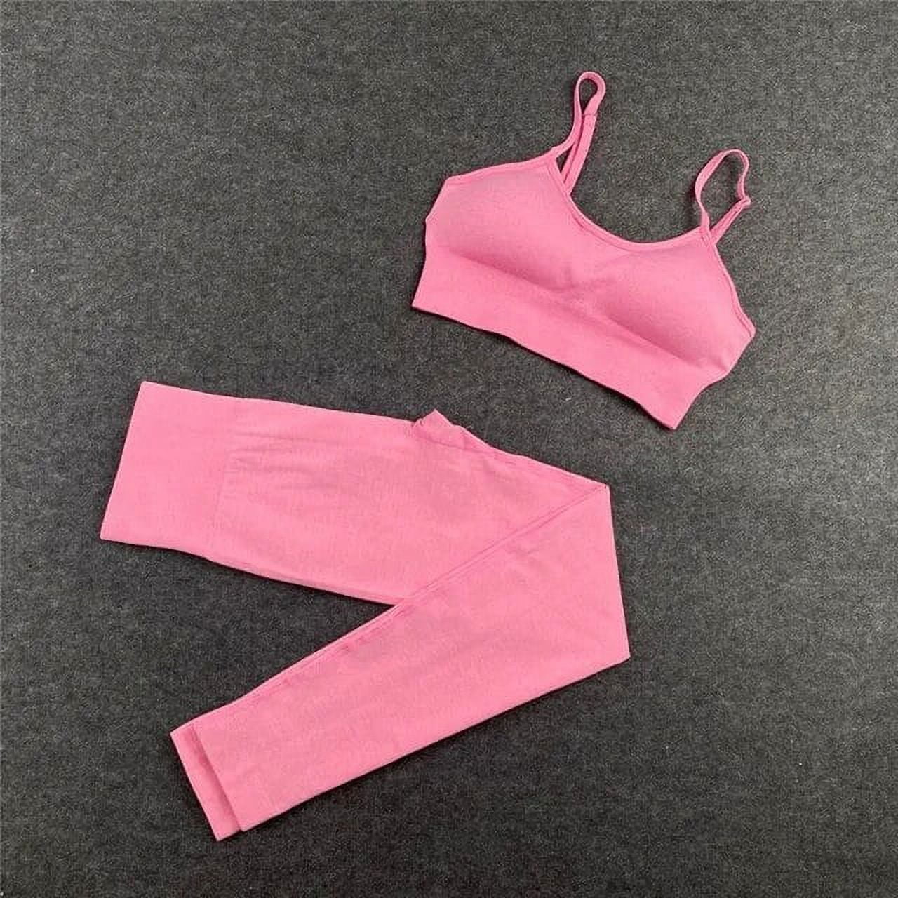 Seamless Women Yoga Set Workout Shirts Sport Pants Bra Gym Suits Fitness Shorts Crop Top High ...