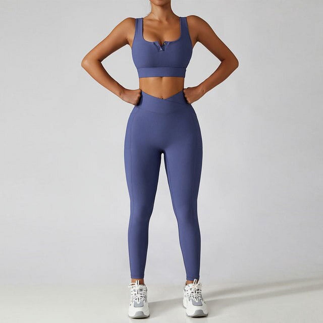 Seamless Yoga Set Woman Gym Clothing Sports Shorts Set Fitness Clothing ...