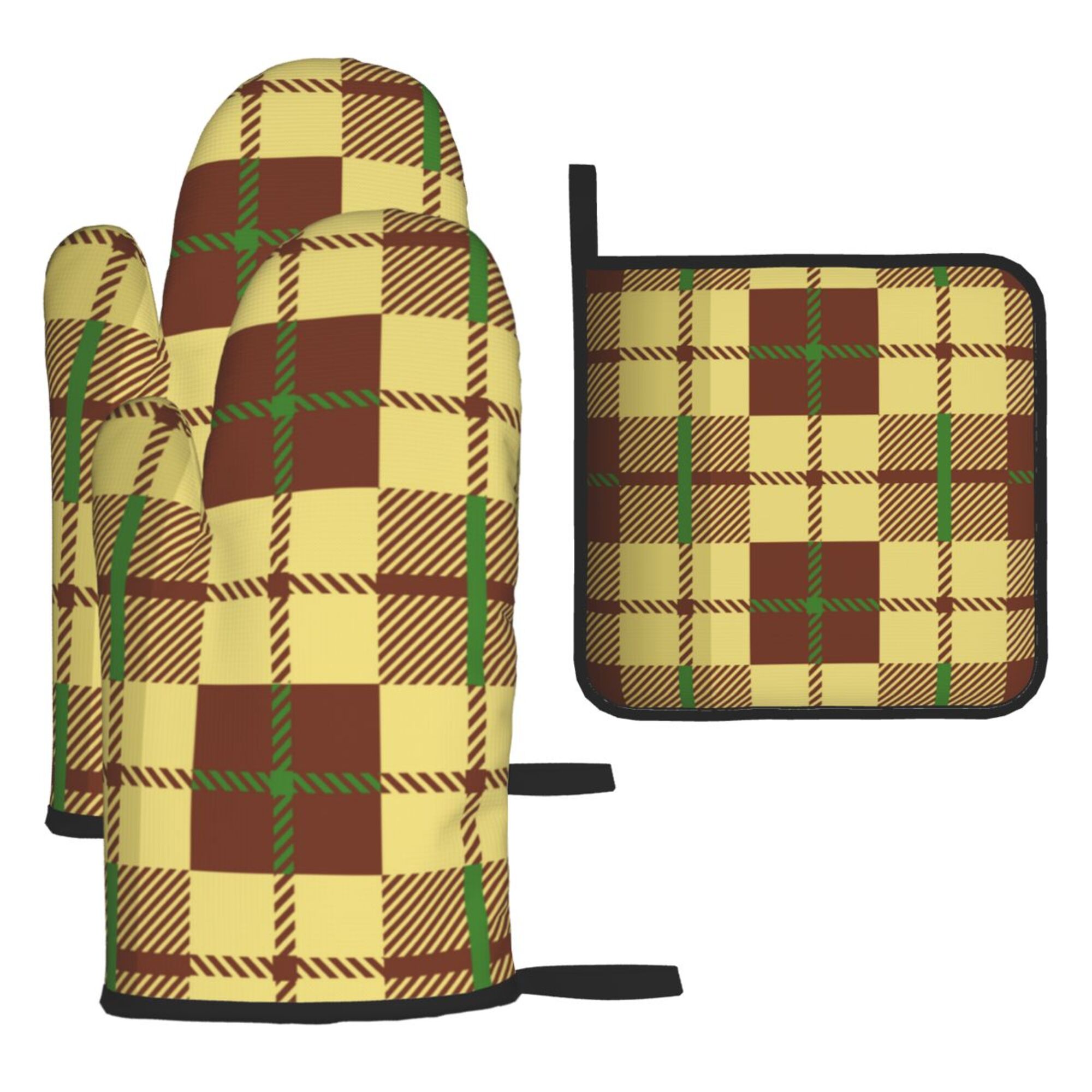 Seamless floral pattern background (20) Oven Gloves, Pot Clamp Set, Non ...