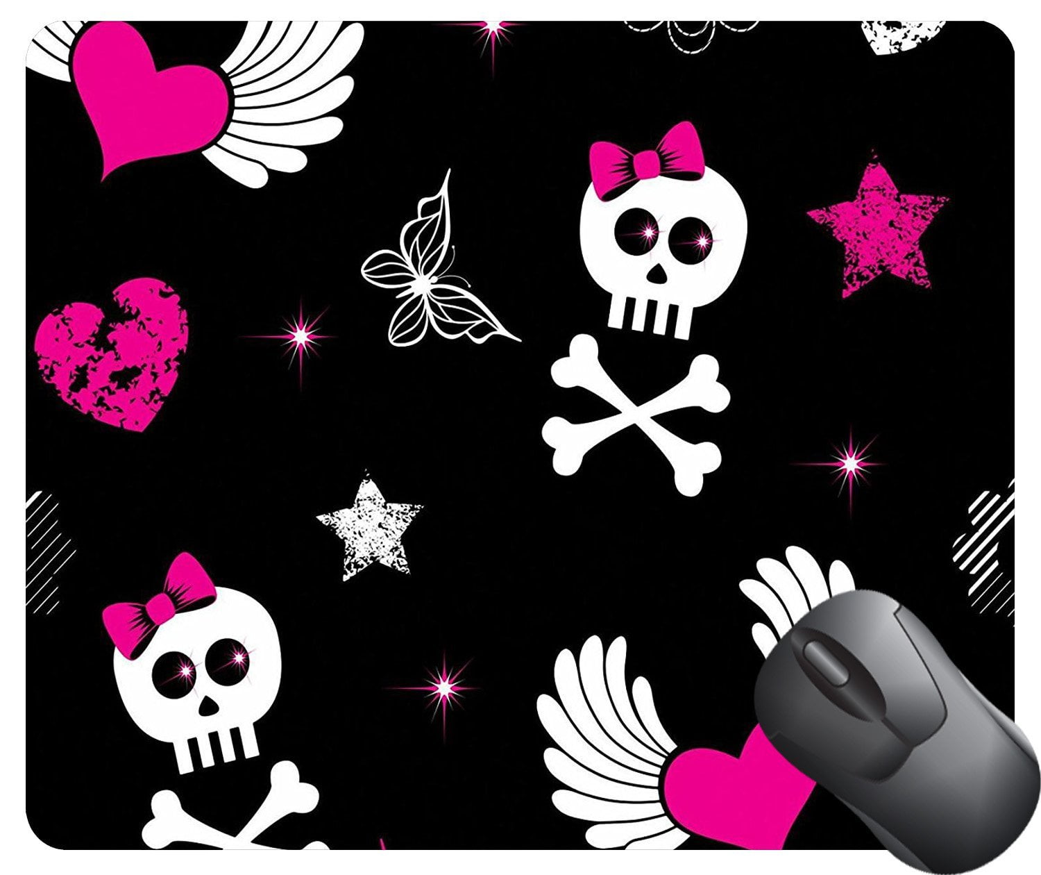 Seamless from emo symbols Mouse pads Gaming Mouse Pad 9.84x7.87 inches ...