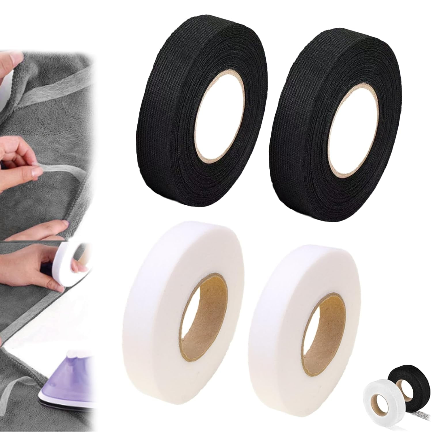 Seamless hem tape, fabric adhesive, iron-on hem tape, no sewing ...
