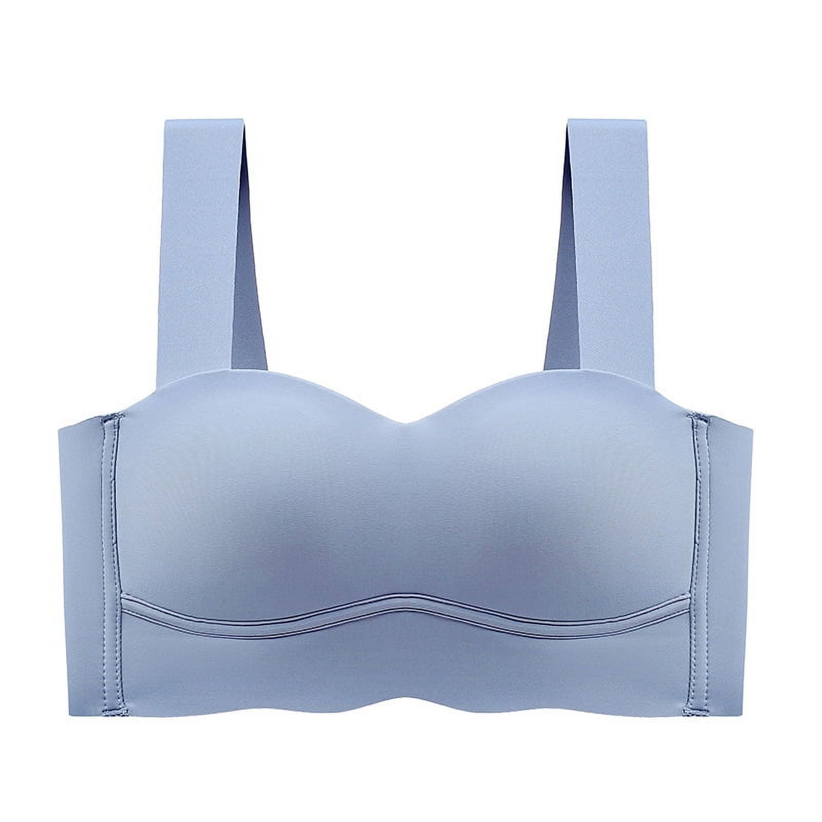 Seamless sports underwear women's vest thin small chest push up top ...