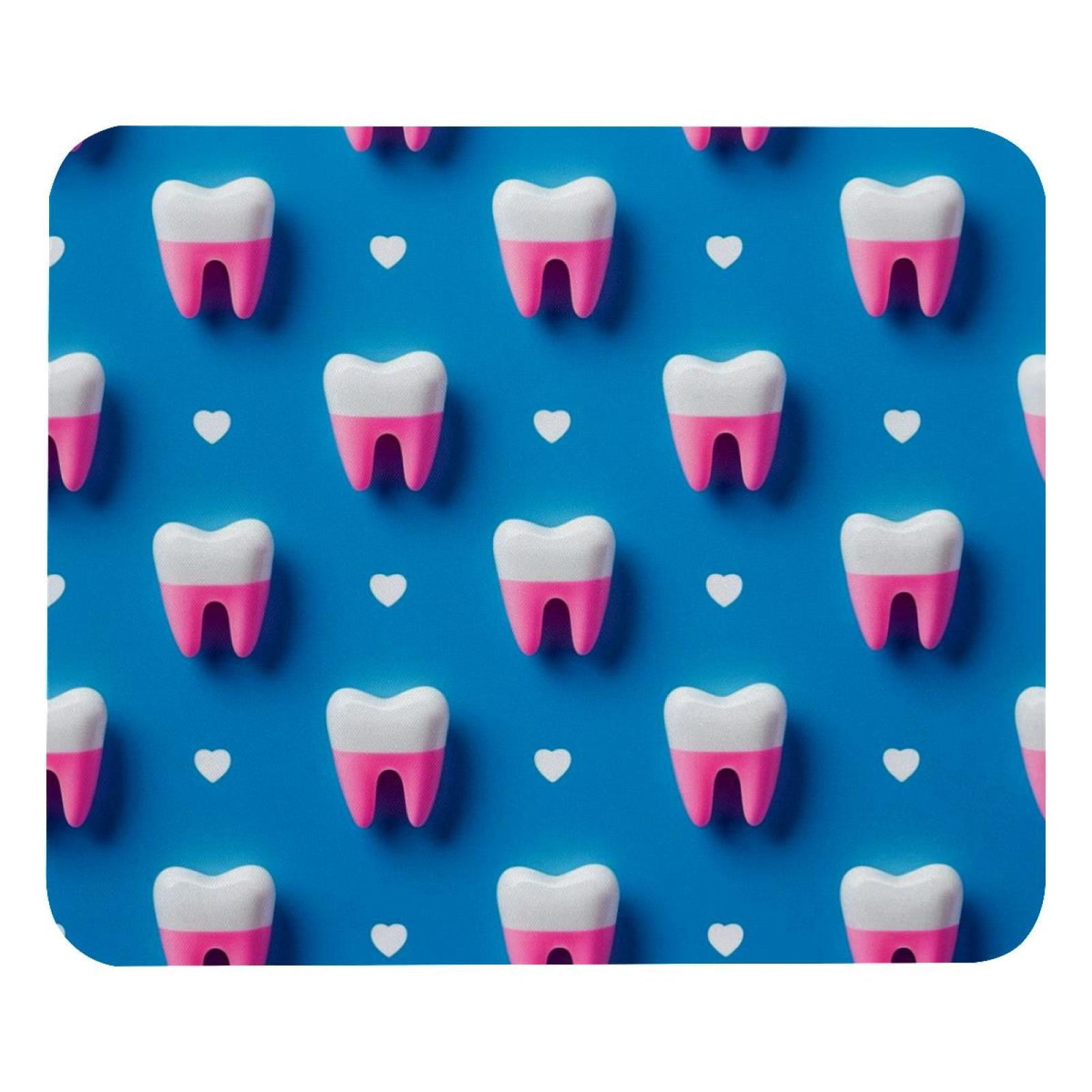 Seamless teeth pattern Computer Mouse Pad,Rubber Mouse Mat for Gaming ...