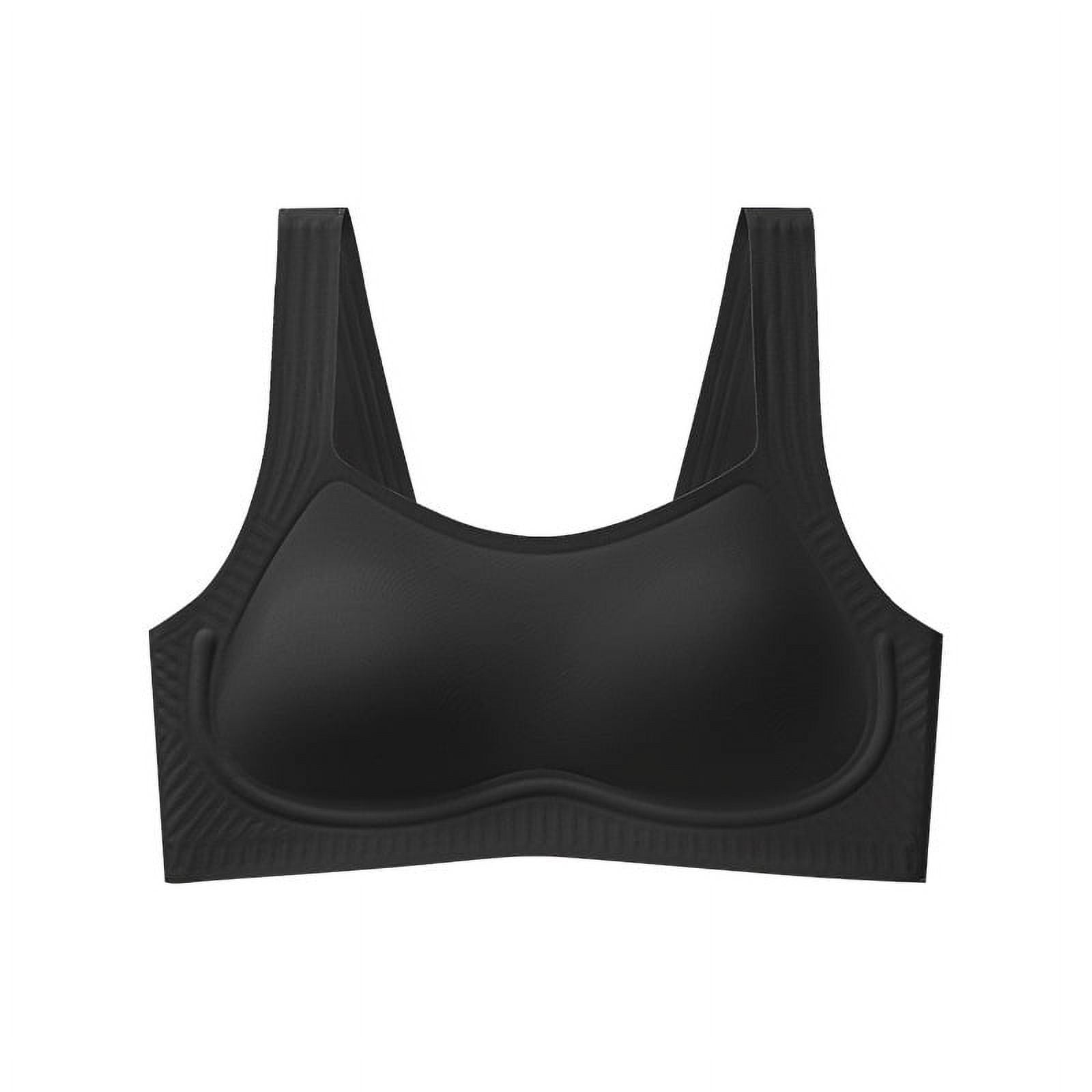 Seamless underwear women's small chest large push up thin support latex ...