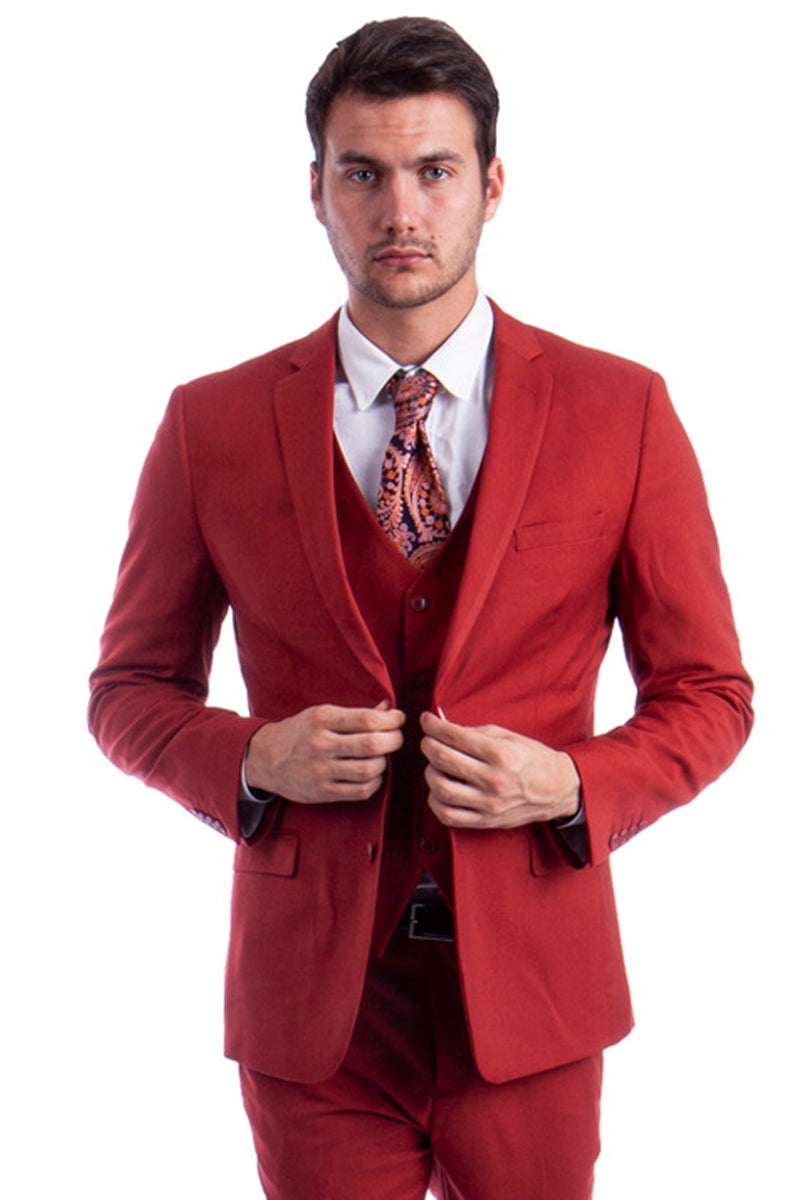 Sean Alexander Suits Brick Brownish-christmas - New Year Holiday Red ...