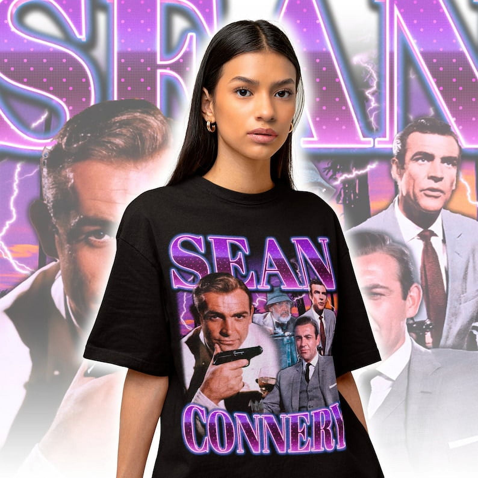 Sean Connery Retro 90s Shirt - Sean Connery Bootleg - Sean Connery Fan ...