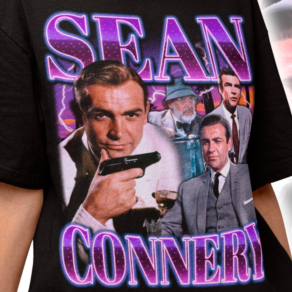 Sean Connery Retro 90s Shirt - Sean Connery Bootleg Sweatshirt - Sean ...