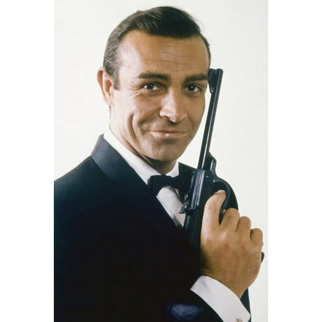 Sean Connery Ultimate Pose With Gun 24x36 Poster - Walmart.com