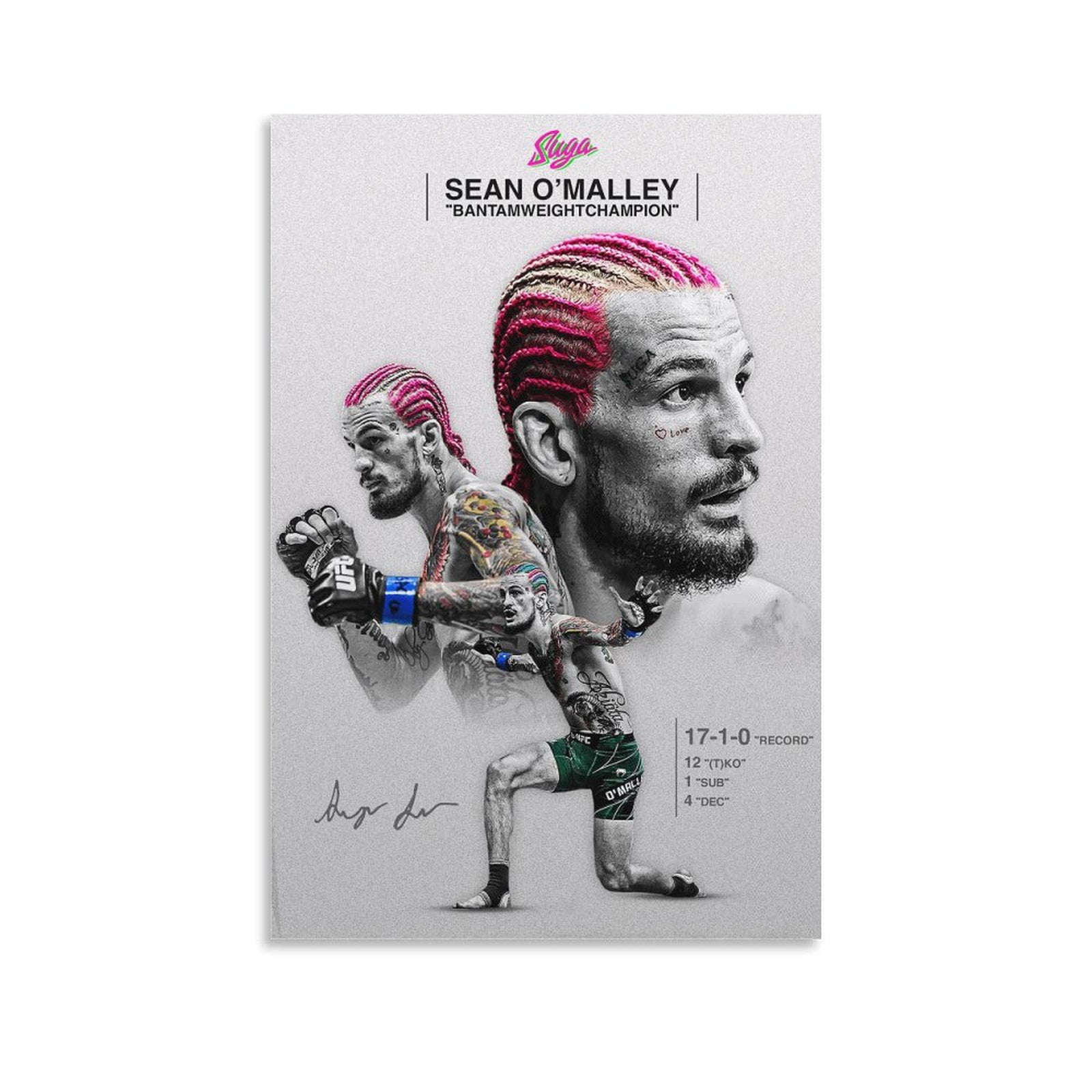 Sean O'Malley Mixed Martial Arts Athlete Poster Bantamweight Fighter ...