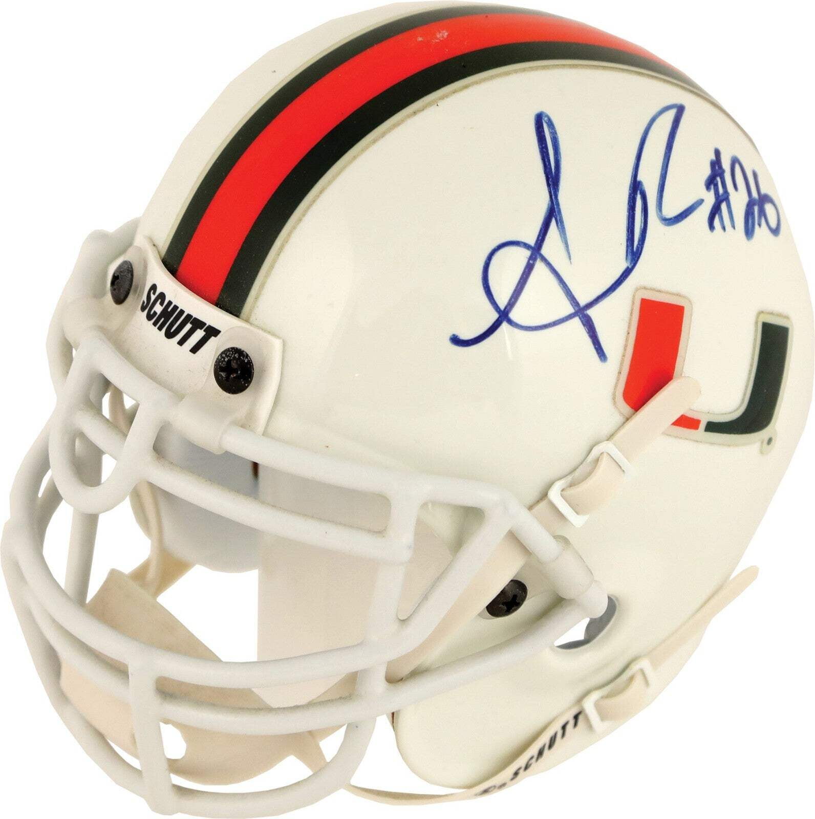 Sean Taylor Signed University of Miami Schutt Mini Football Helmet JSA ...