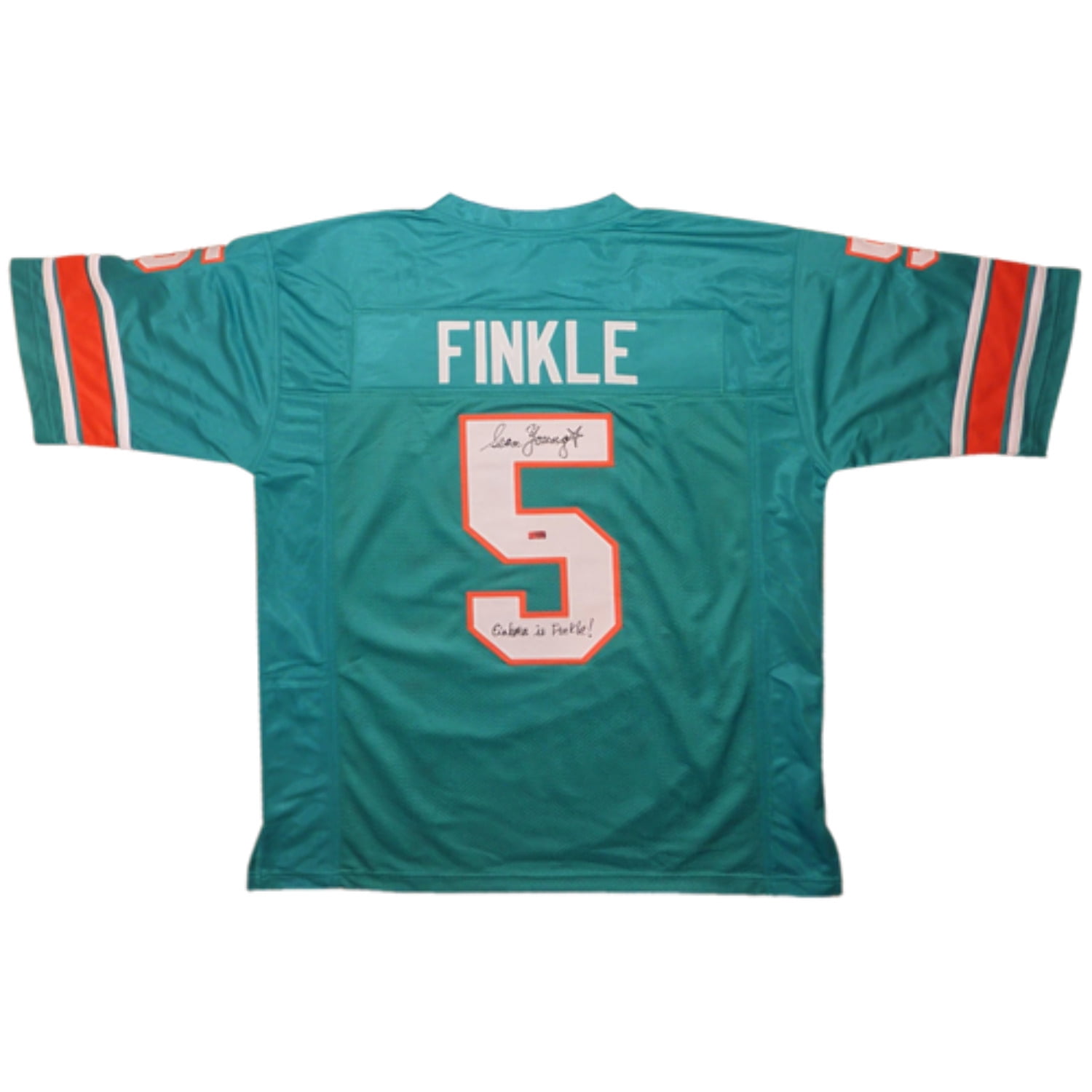 Sean Young Autographed Ray Finkle Miami Dolphins (Teal #5) Jersey w ...