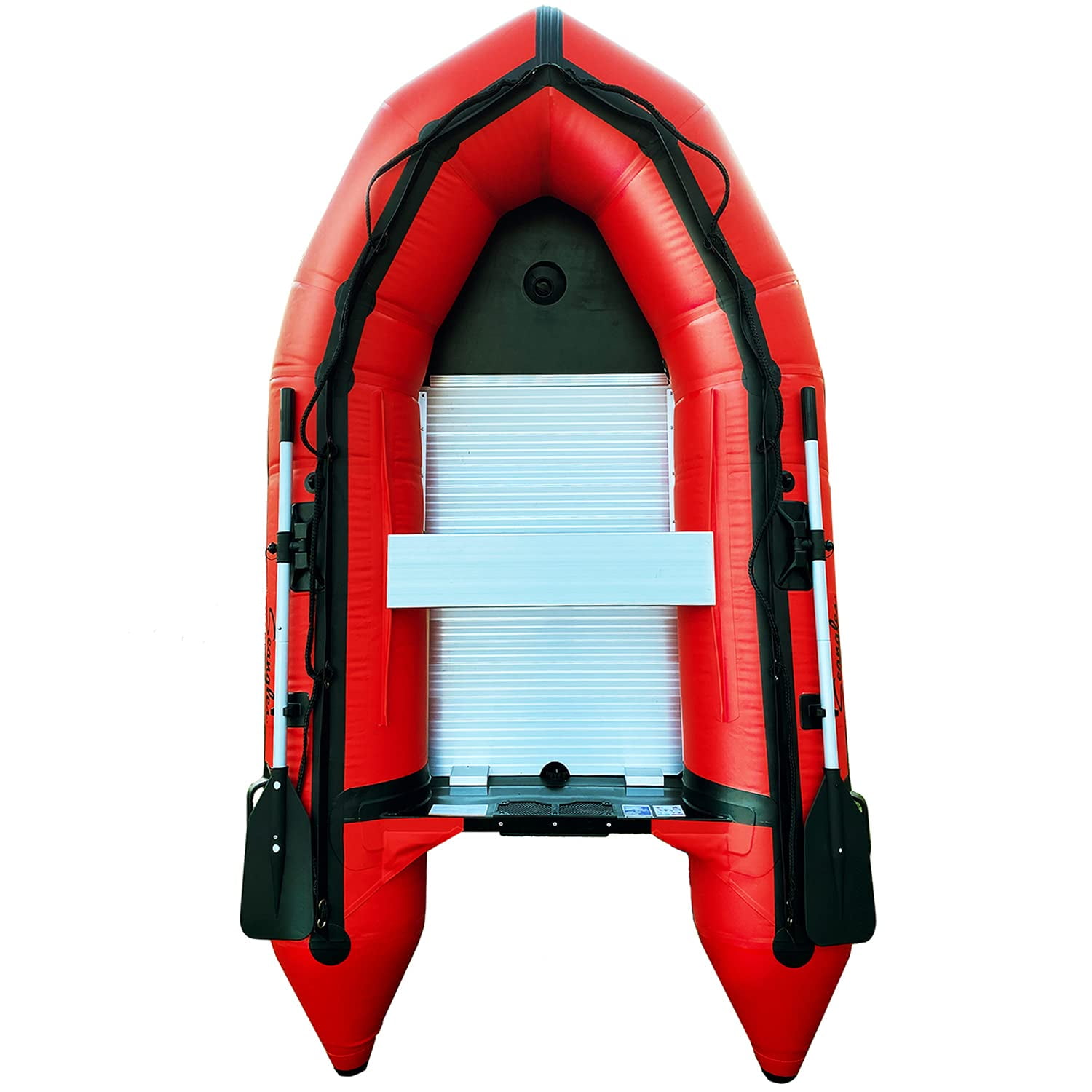 Seangles Inflatable Boat 2 Person Aluminum Floor Aluminum Transom ...
