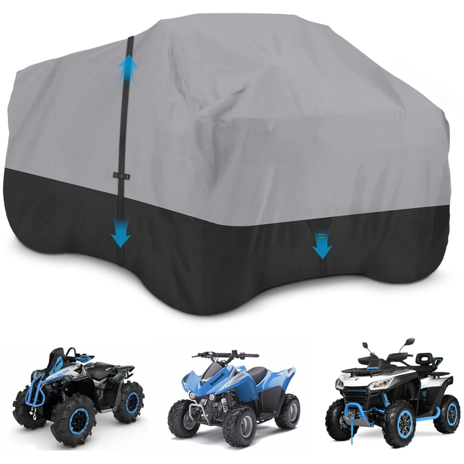 Seapisode ATV Cover, 420D Waterproof & Windproof 4 Wheeler Covers ...