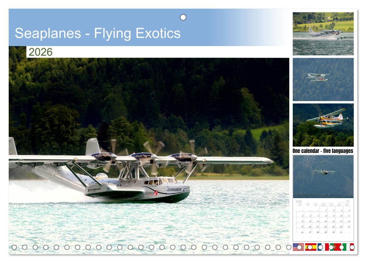 Seaplanes - Flying Exotics (Monthly Wall Calendar 2026 16.5 x 23.4 ...