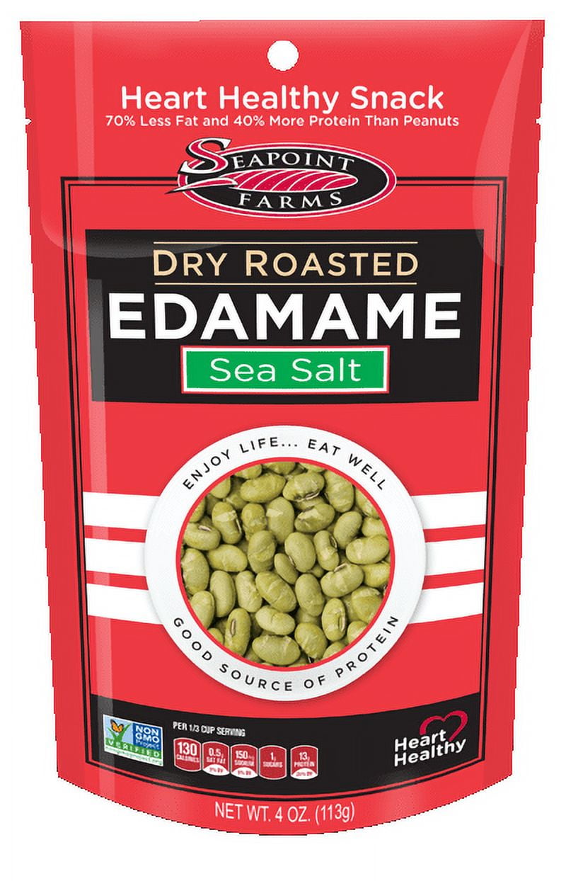 Seapoint Farms Edamame Dry Roasted Lightly Salted, 4 oz - Case of 108 ...