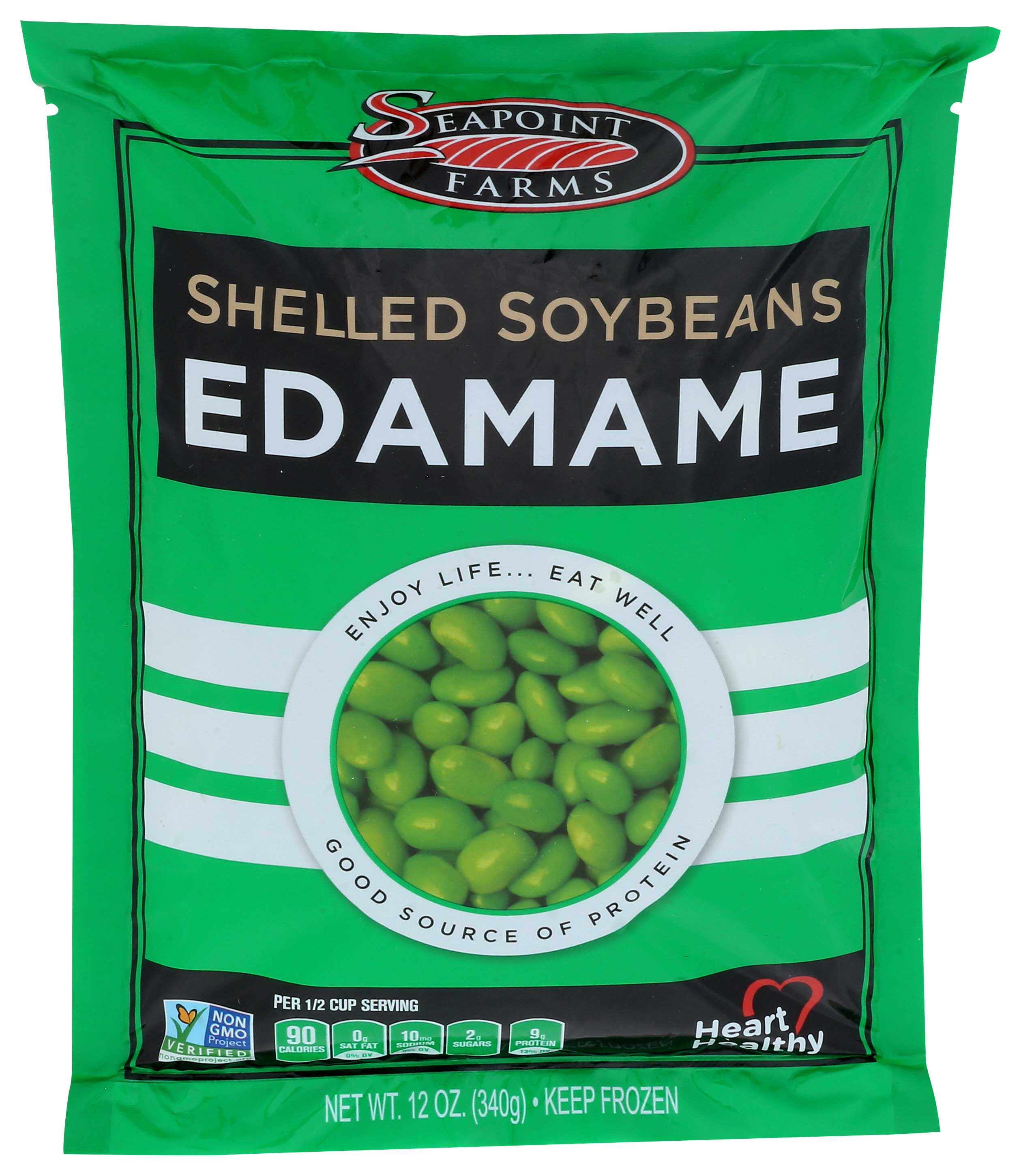 Seapoint Farms Dry Soybean Shelled Edamame, 12 Ounce Pack -- 12 per ...