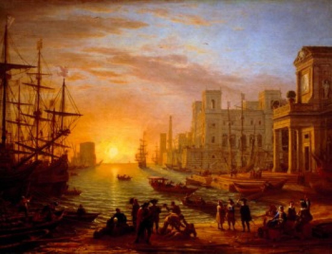 Seaport at Sunset, Claude Lorrain (1600-1682 French) Poster Print (18 x ...