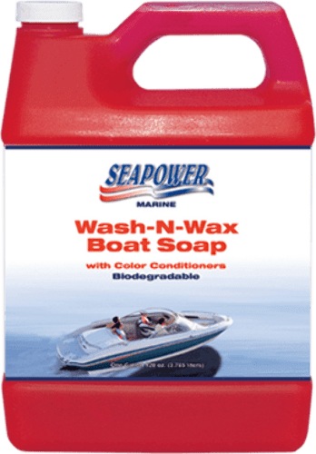 Seapower Marine Wash-N-Wax Boat Soap 128 oz. / 1 Gal. Bottle SWS-128 ...