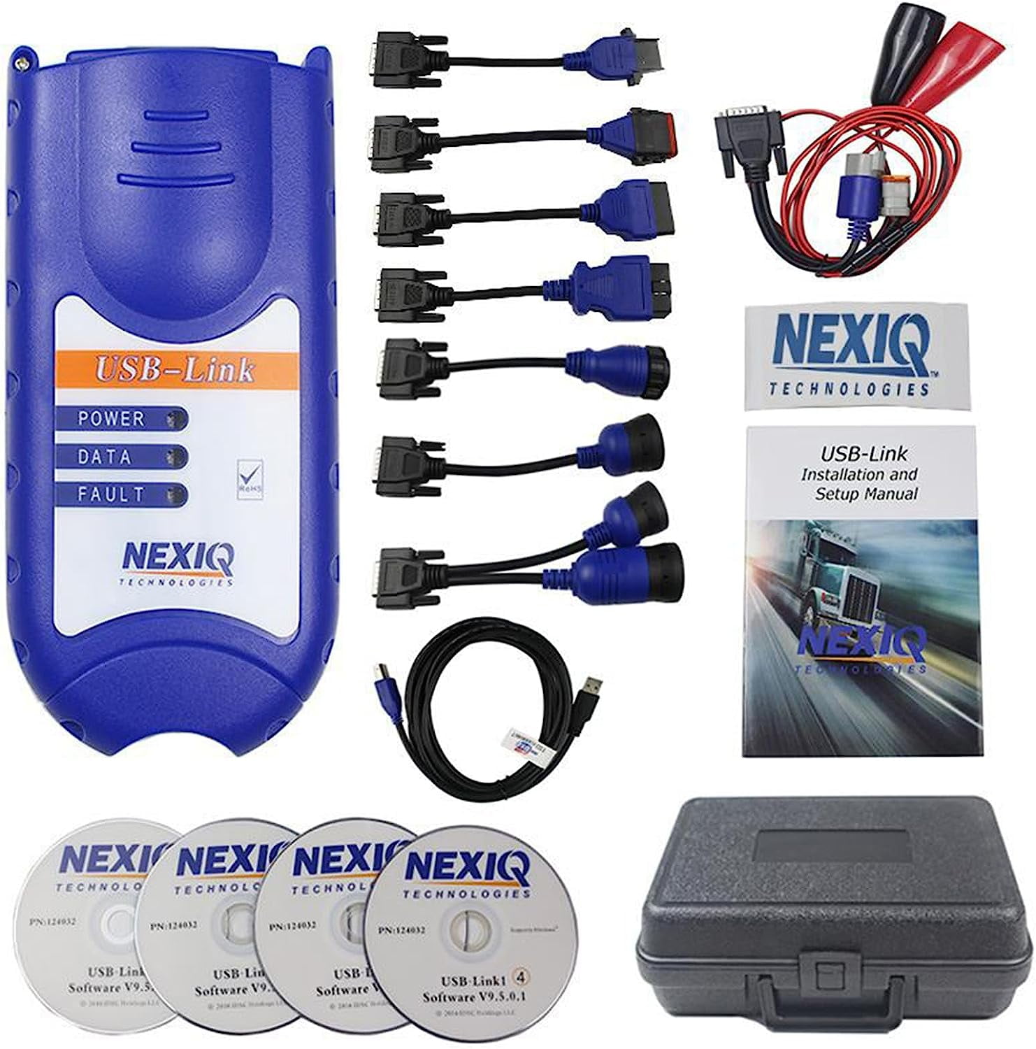 Seapple Diesel Universal Heavy Duty Truck Excavator Diagnostic Scanner Tool 124032 Compatible ...