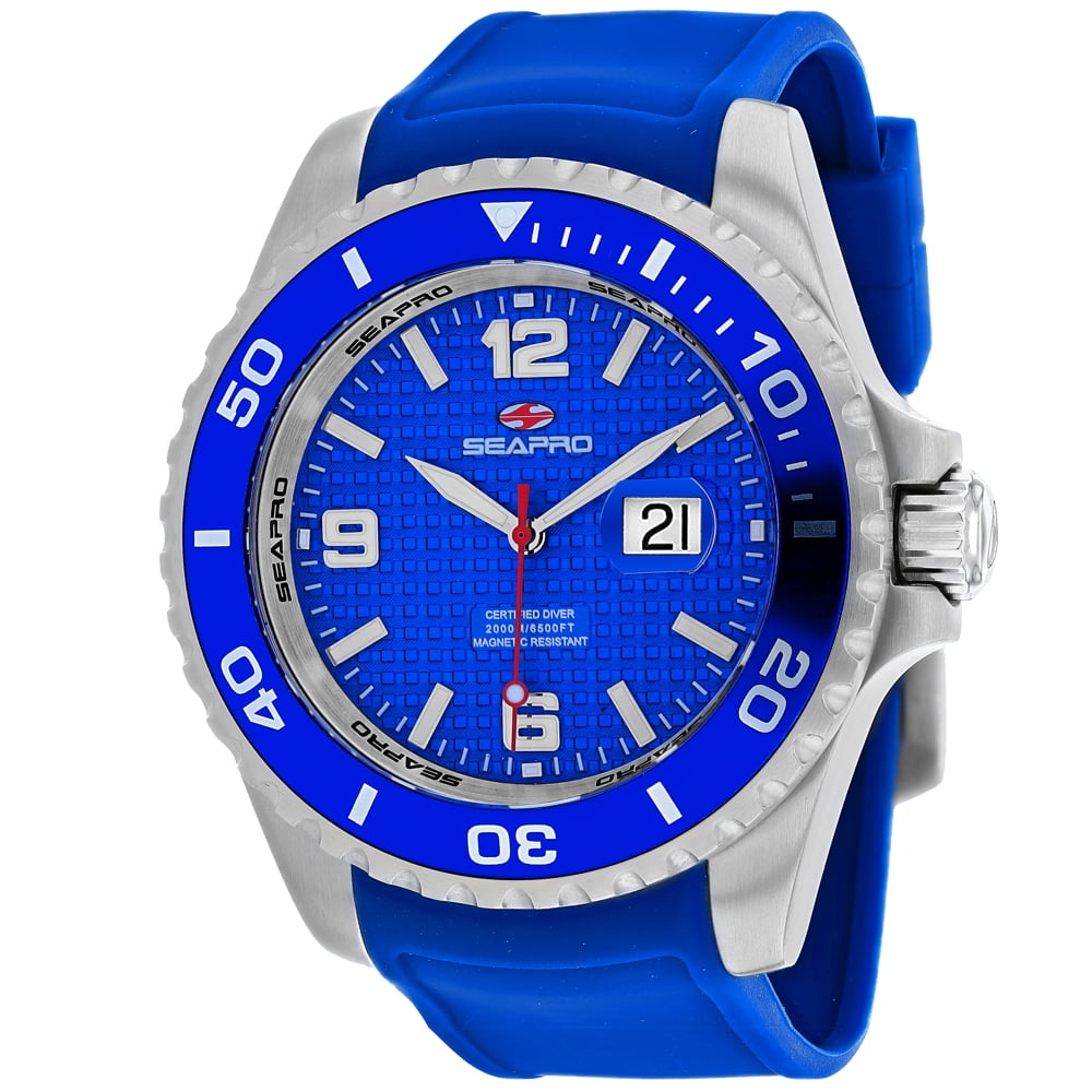 Seapro Men's Abyss 2000M Diver Watch Blue Dial Watch - SP0742 - Walmart.com