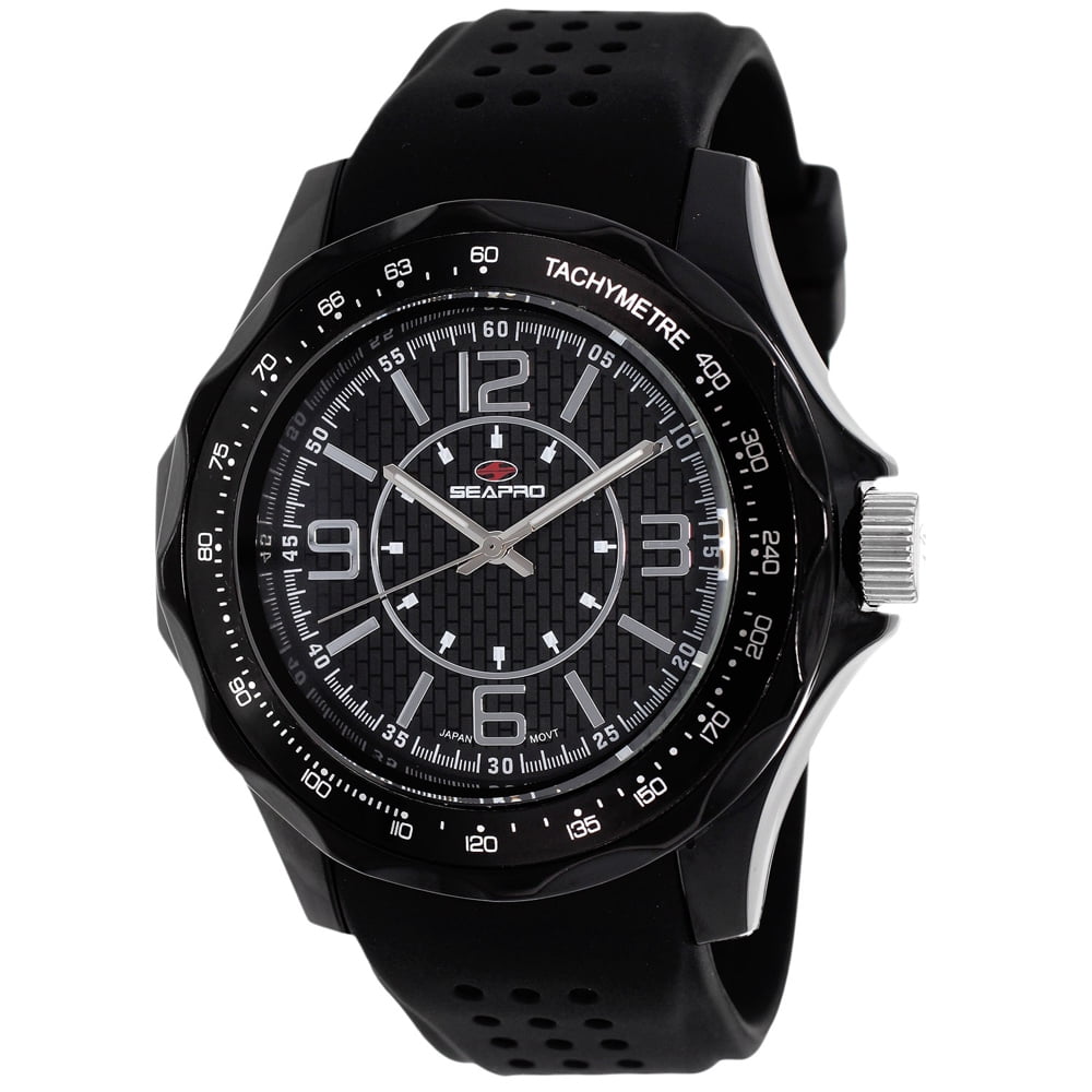 Seapro Men's Dynamic Black Dial Watch - SP4110 - Walmart.com