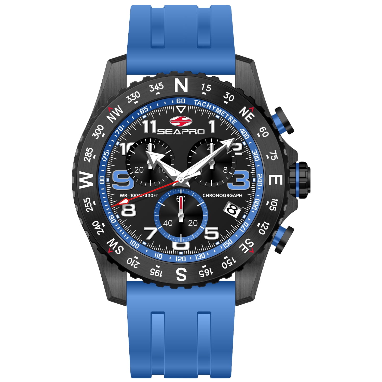 Seapro Men's Gallantry Black Dial Watch - SP9735 - Walmart.com