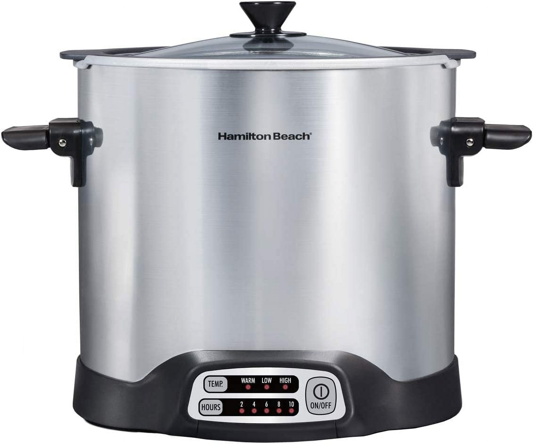 Sear & Cook Stock Pot Slow Cooker with Stovetop Safe Crock, Large 10 ...