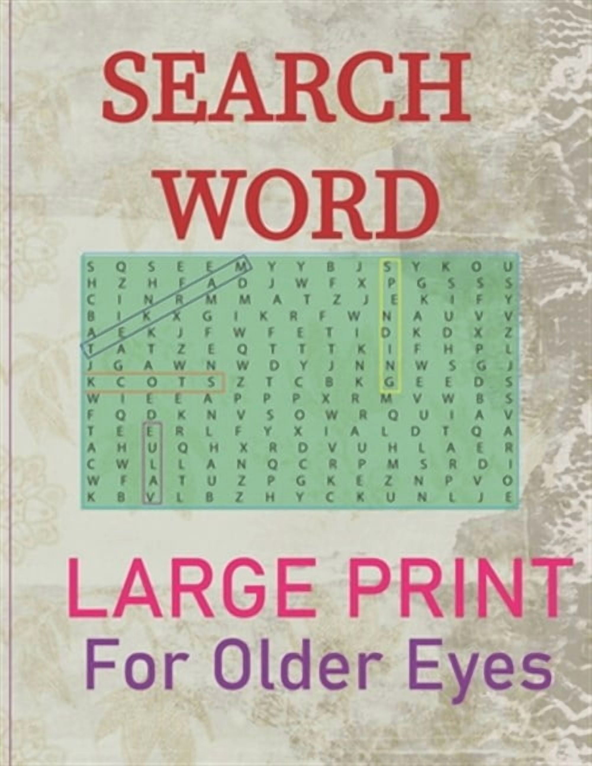 Search Words Large Print, For Older Eyes: Puzzle book (Paperback)(Large ...