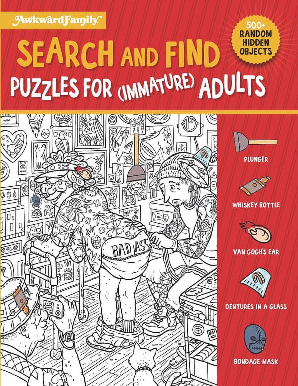 Search and Find Puzzle Book For (Immature) Adults, (Paperback ...