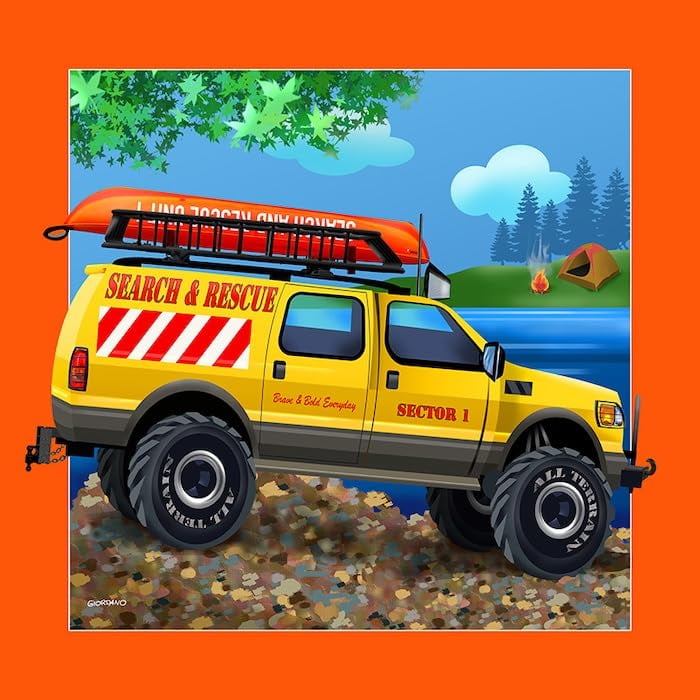 Search and Rescue First Responders Edible Icing Sheet cake topper for 1 ...