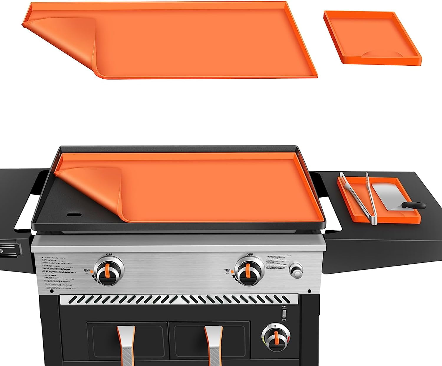 Searglow Silicone Griddle Mat for Blackstone 28 inch, Protective Cover ...