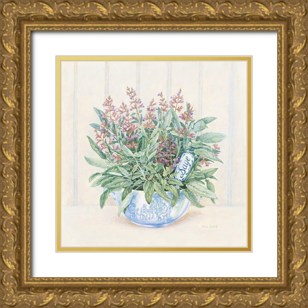 Searle, Anne 20x20 Gold Ornate Wood Framed with Double Matting Museum ...