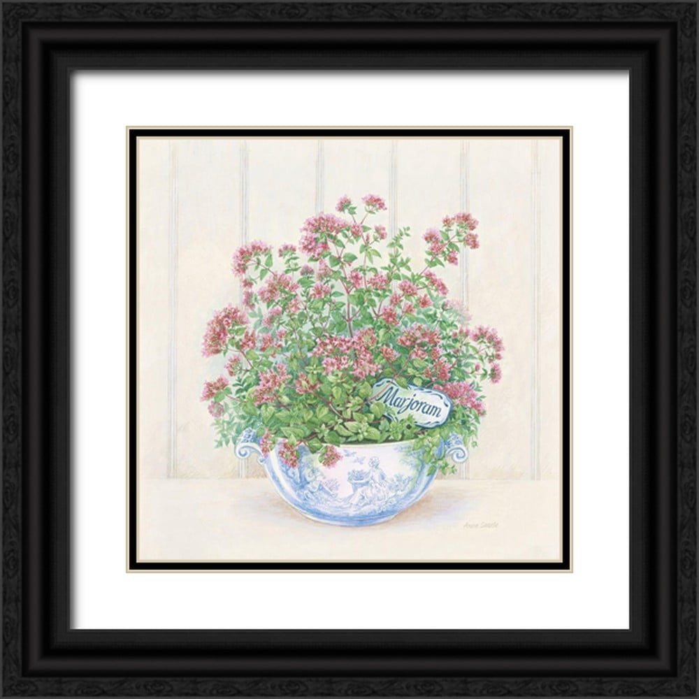 Searle, Anne 26x26 Black Ornate Wood Framed with Double Matting Museum ...