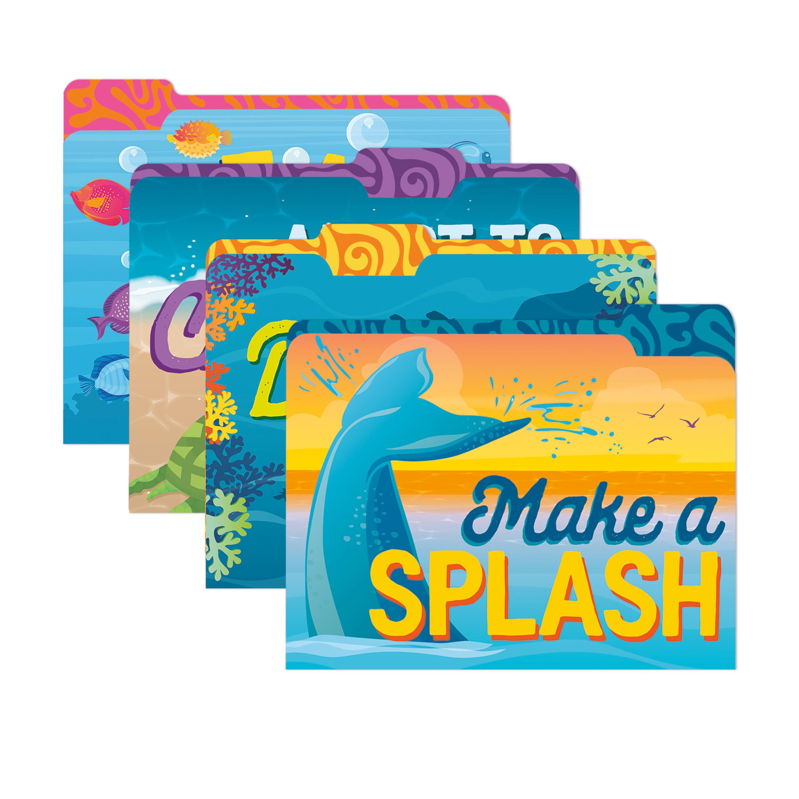 Seas the Day Teacher and Student File Folders, School 9 x 11, 4 pieces ...