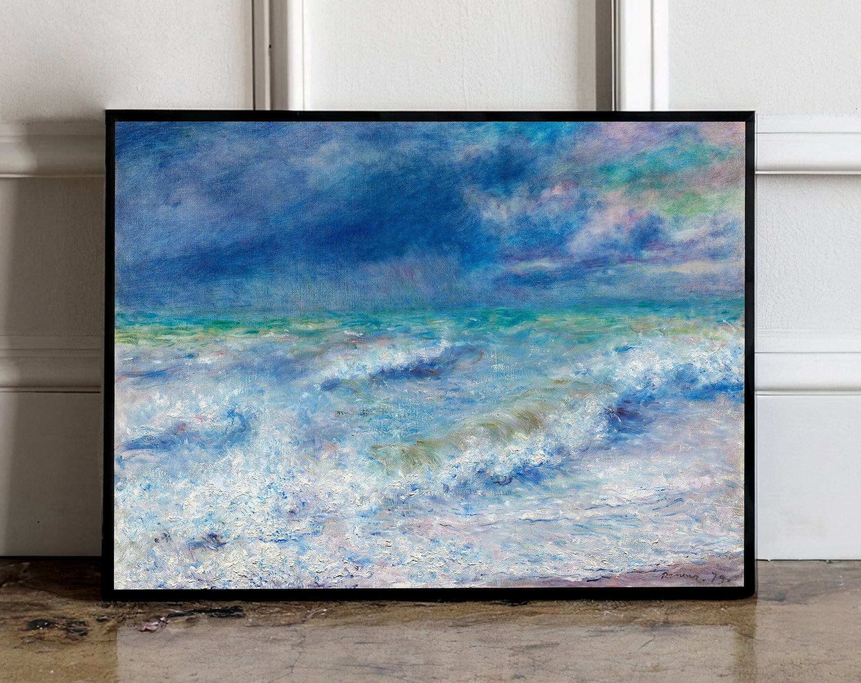 Seascape by Pierre-Auguste Renoir print, Pierre-Auguste Renoir poster ...