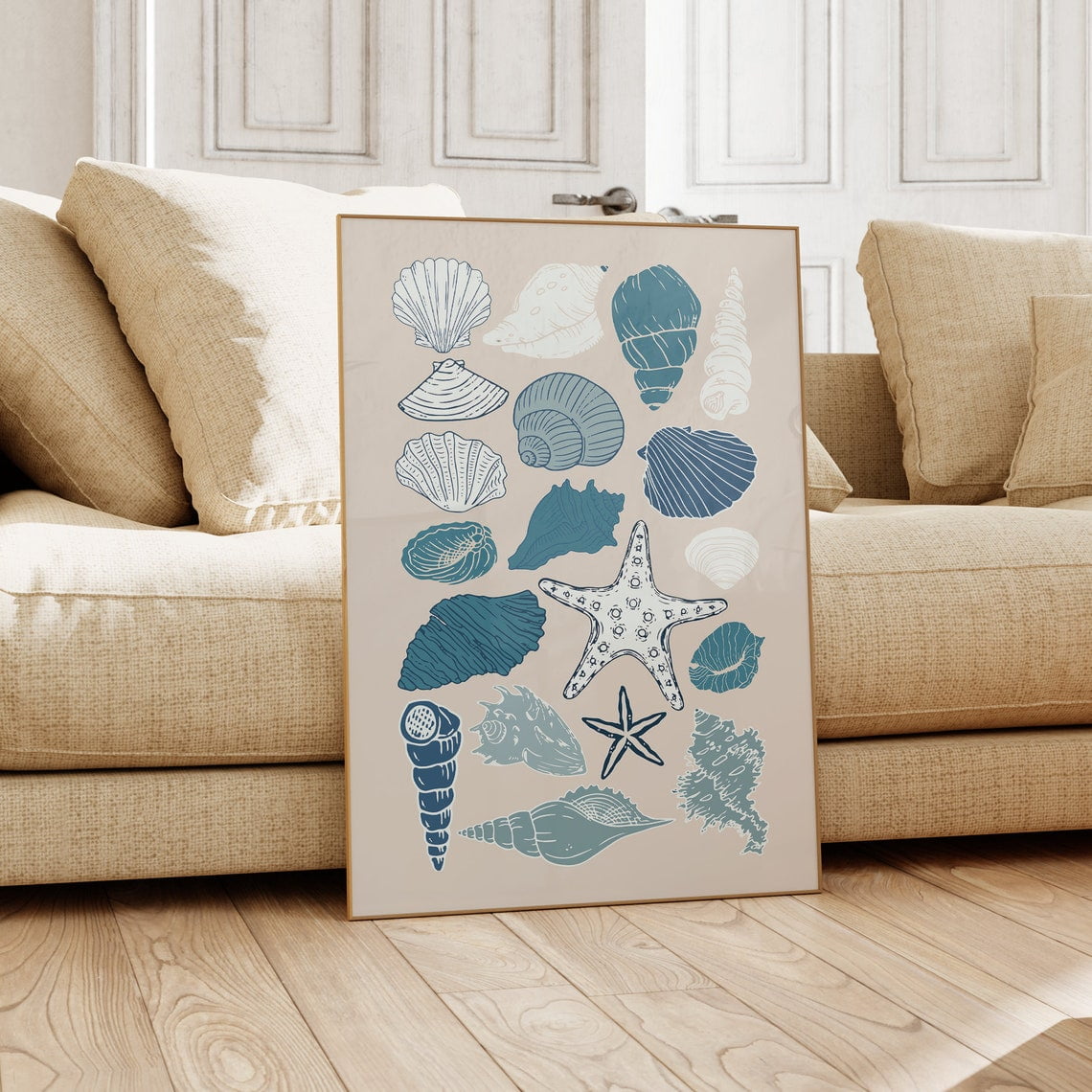 Seashell Art Prints, Trendy Coastal Wall Art, Coastal Cowgirl Decor ...