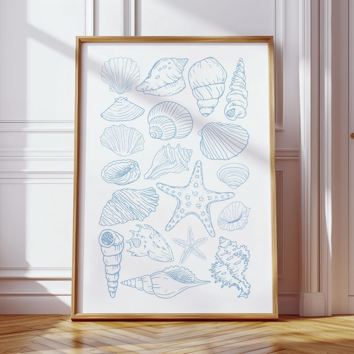Seashell Art Prints, Trendy Coastal Wall Art, Coastal Cowgirl Decor ...