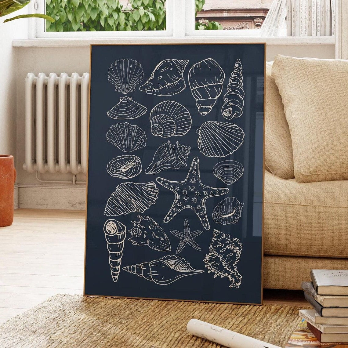 Seashell Art Prints, Trendy Coastal Wall Art, Coastal Cowgirl Decor ...