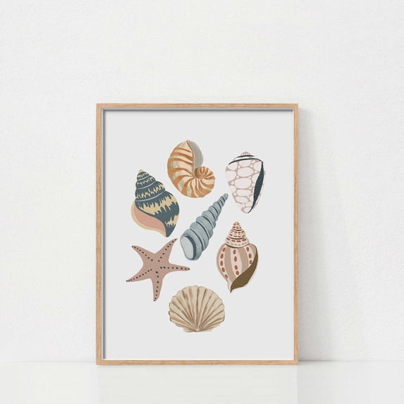 Seashell Art Under The Sea Nursery Decorocean Wall Coastal Room Decor ...