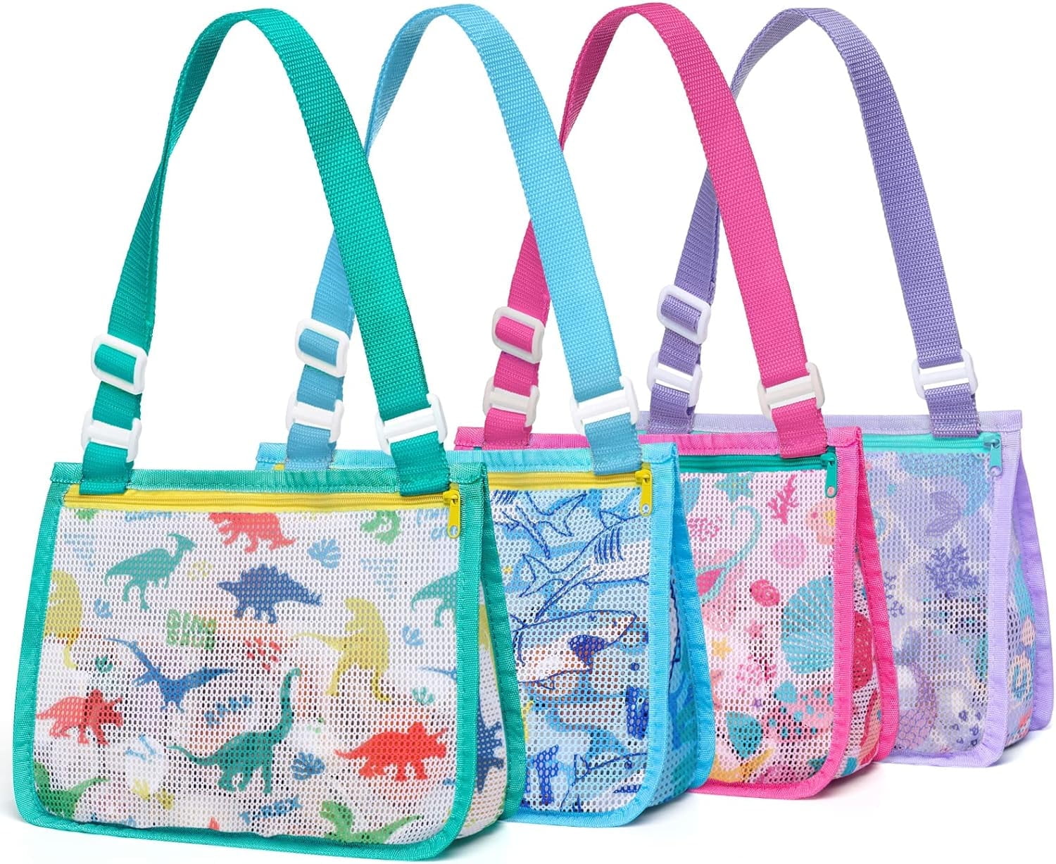 Seashell Bag Kids Beach Bag - Mesh Sea Shell Bags Toys for Sea Sand ...